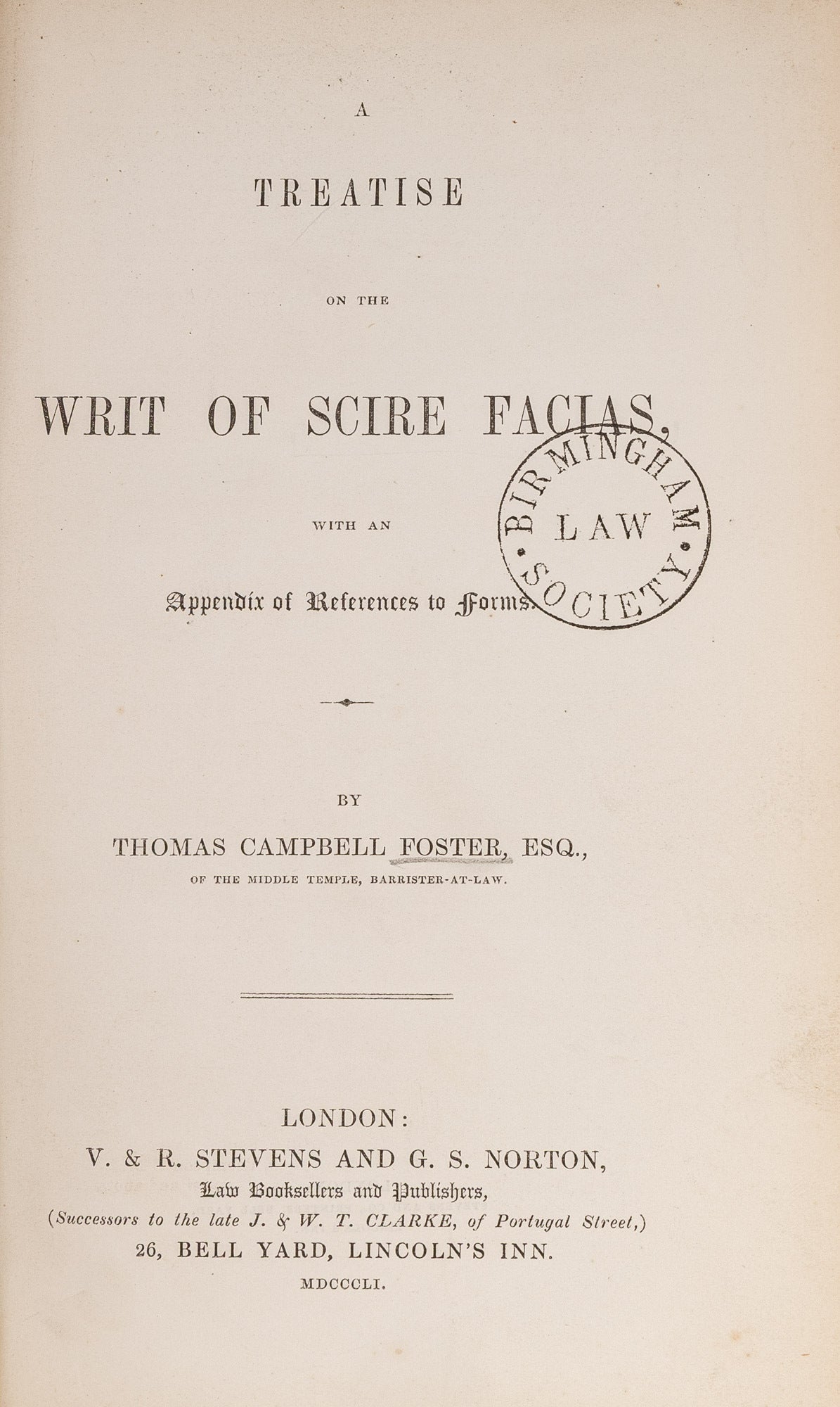 A Treatise on the Writ of Scire Facias; With an Appendix of.. | Thomas ...